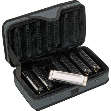 Blues Band 7 Key Harmonica Set with Case - The Music Den