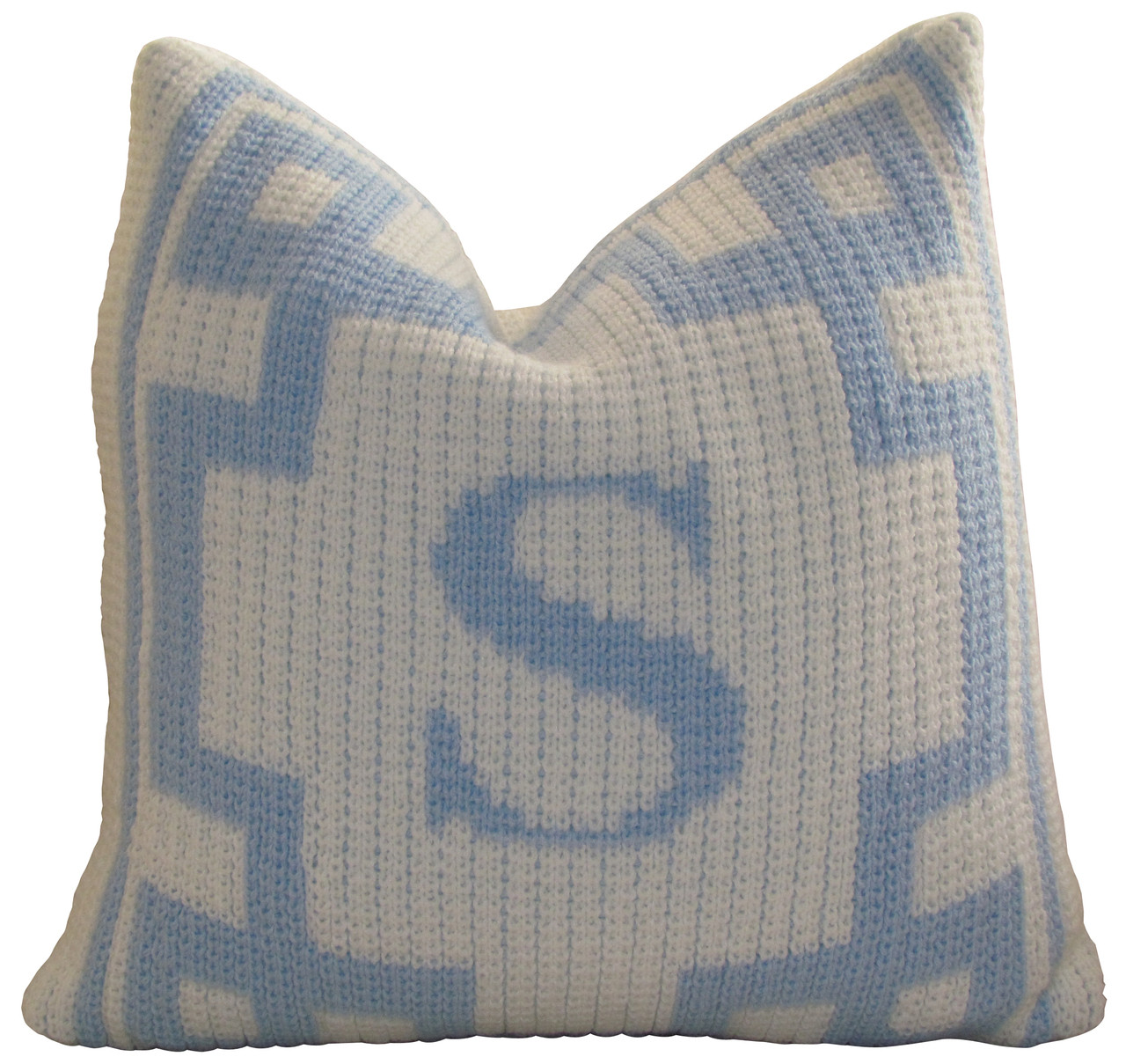 Personalized Scroll Monogram Throw Pillow - Wool