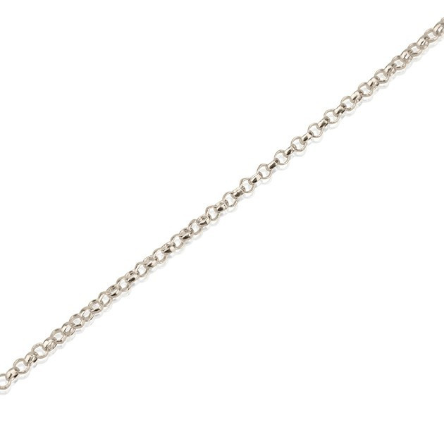 Linked Sterling Silver Personalized Engraved Word Necklace