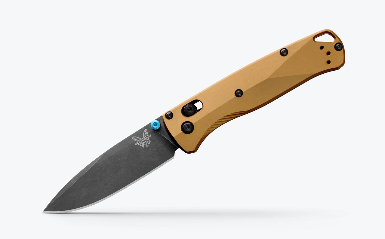 Benchmade 535BK-07 Bugout Folding Knife M390 Battlewashed Blade, Burnt ...