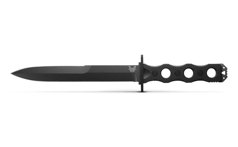 Benchmade 185BK SOCP Fixed Blade Knife CPM-3V Double Edge Dagger, Black ...