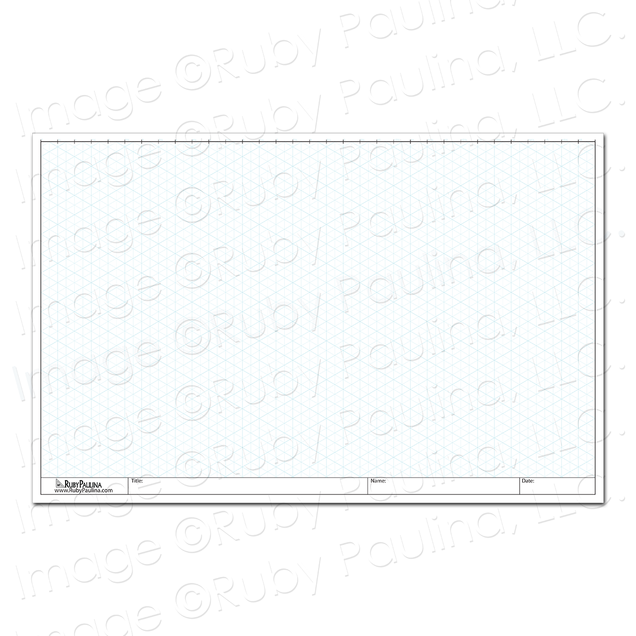 11x17 Isometric Grid Pad (50 Pages per Tablet)
