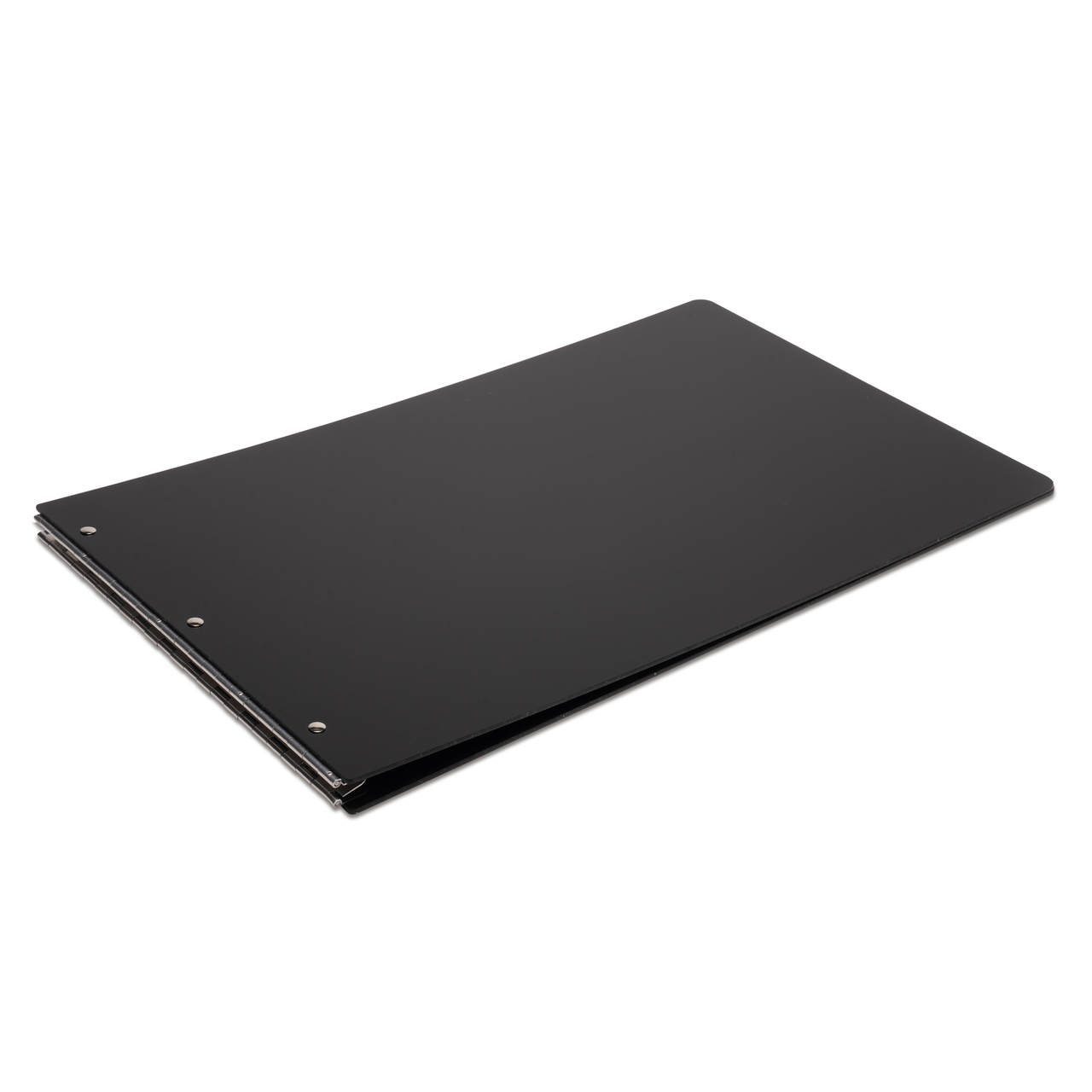 11x17 Screw Post Binder Acrylic Panel with fixed posts Black