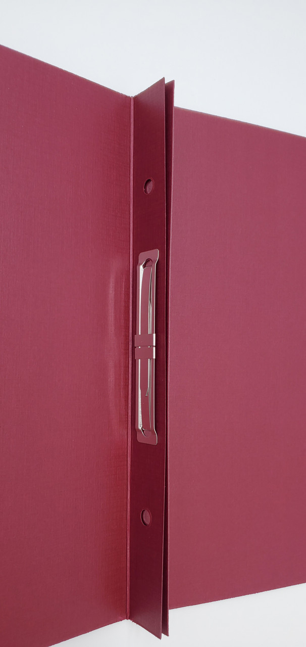 8.5 x 14 Legal Report Cover Pressboard folder with prongs | Aggie Maroon