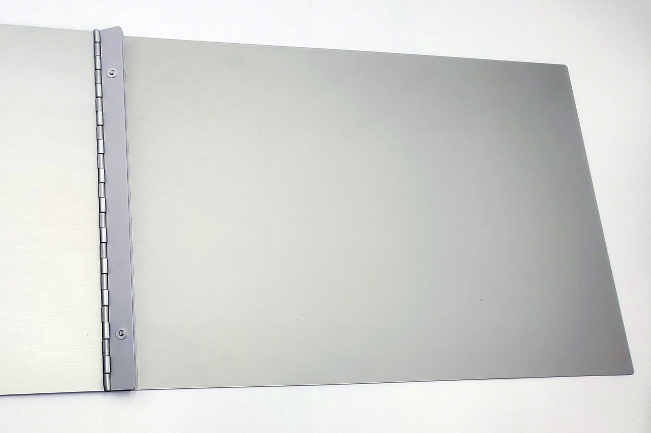 11x17 Binder Aluminum Panel Featuring Aluminum Hinged Screw Post Mechanism