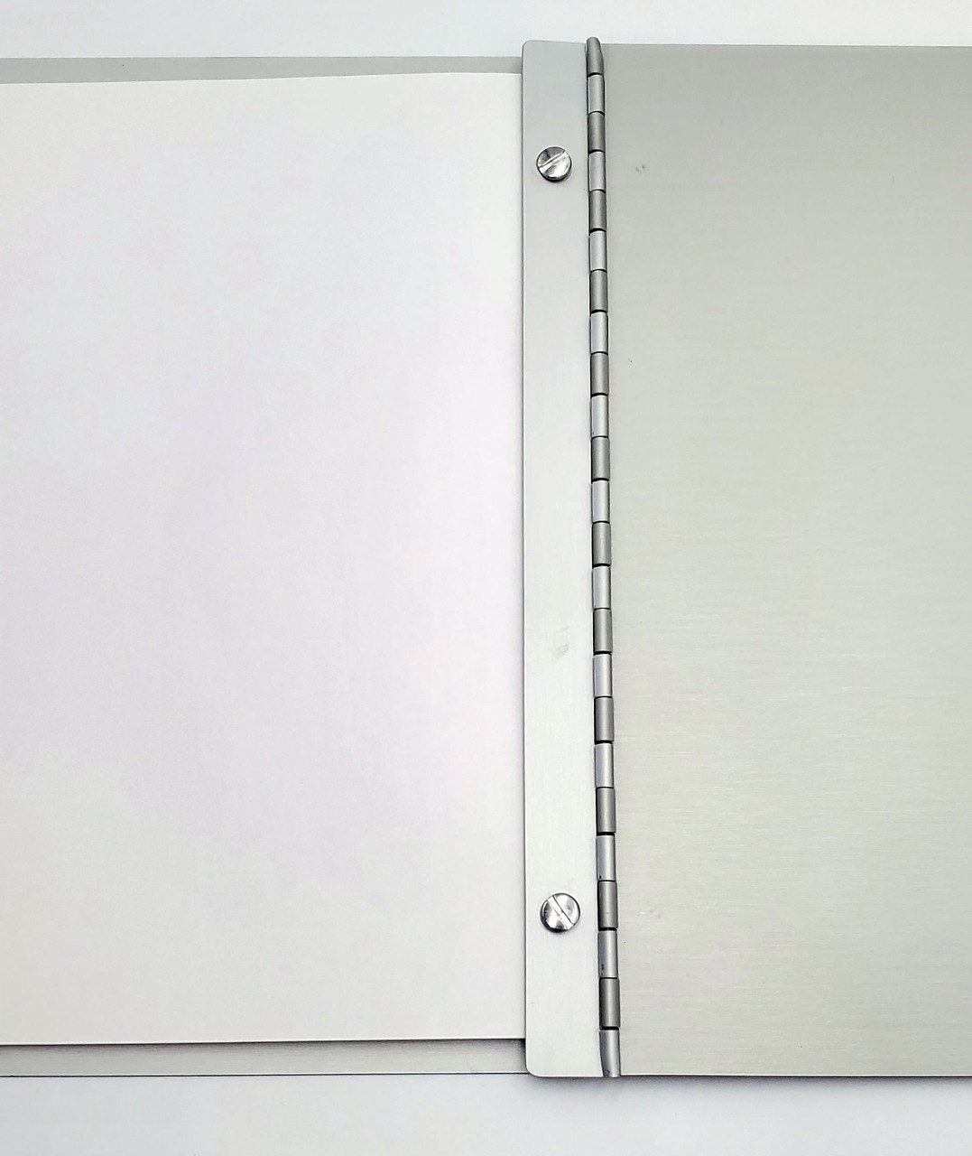 11x17 Binder Aluminum Panel Featuring Aluminum Hinged Screw Post Mechanism