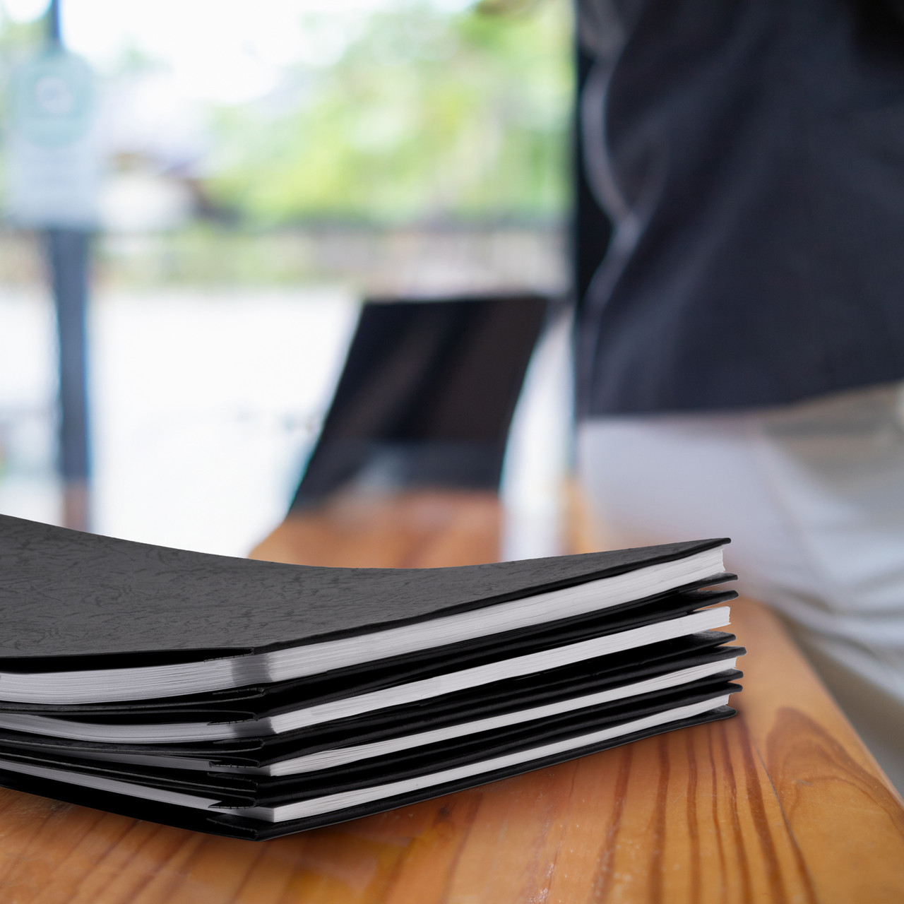 11x17 Professional Compressed Fiberboard Report Covers – Pack of 10 - Black