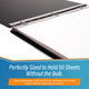 11x17 Screw Post Binder Acrylic Panel with fixed posts Black
