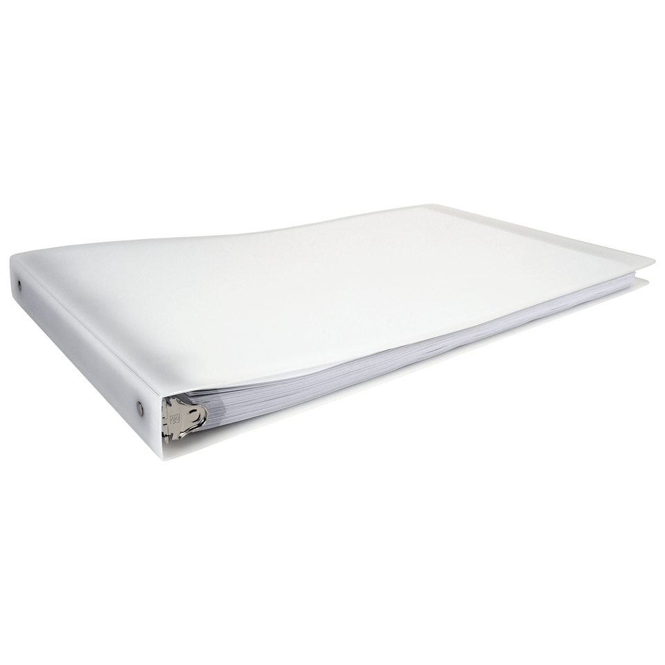 11x17 Binder Poly Panel Featuring a 1" Round Ring Pink