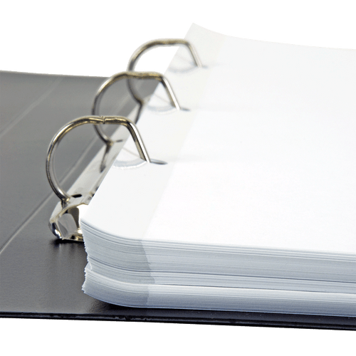 Ream of 17x11 reinforced paper for 3 ring binder | 11x17