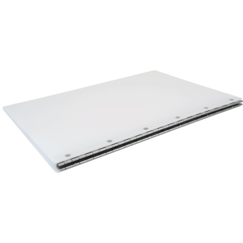 17x11 Screw Post Binder Acrylic Panel with fixed posts White