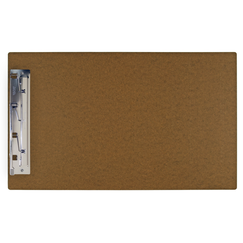 11x17 Clipboard Hardboard Panel Featuring a 8" Hinge Clip Brown