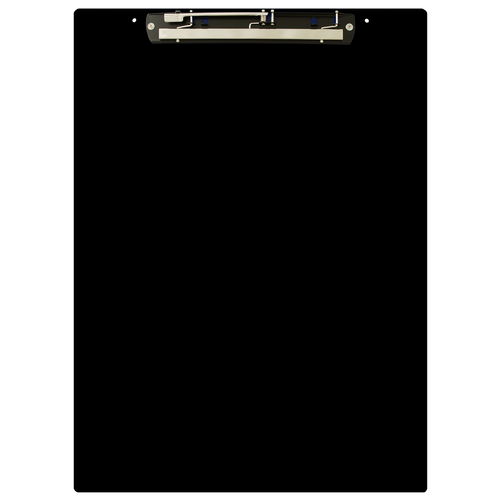 13x19 Clipboard Acrylic Panel Featuring an 11" Hinge Clip Black
