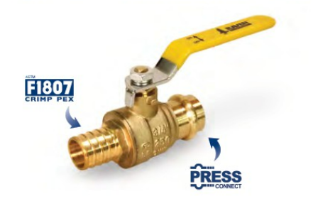 Crimp Pex x Propress/Pressfit Ball Valve Lead Free - F1807
