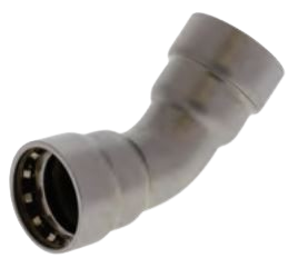 90 Degree Street Elbow XL Carbon Steel Press - FKM - Mechanical