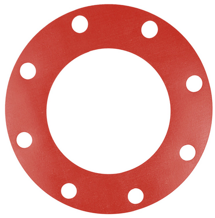 Red Rubber Full Face Gaskets