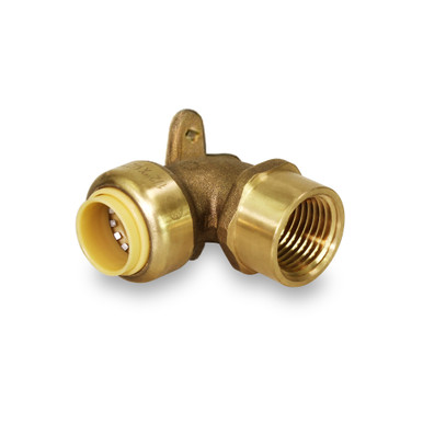 1/2" Push x Female Drop Ear Elbow 90
