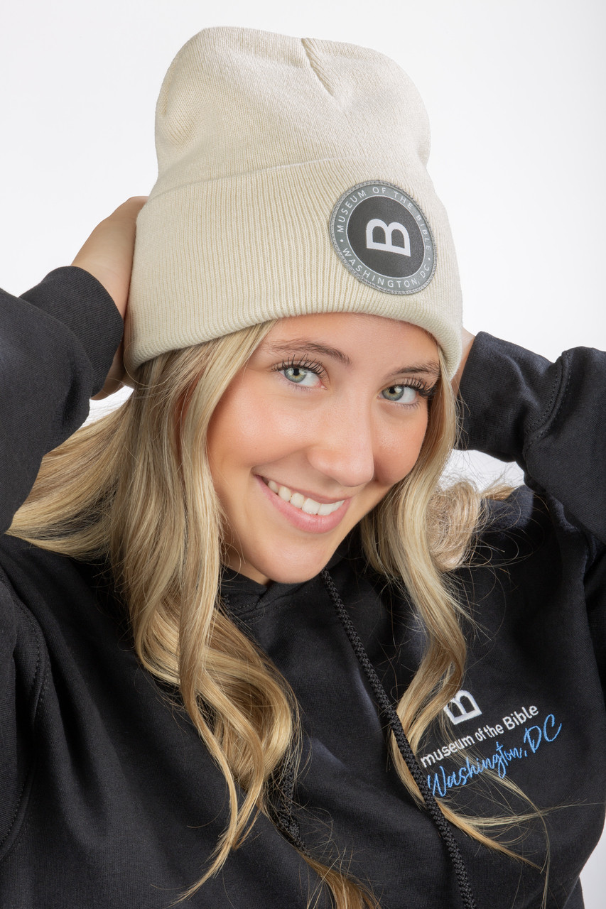 MOTB Circle B Knit Beanie - Museum of the Bible Store