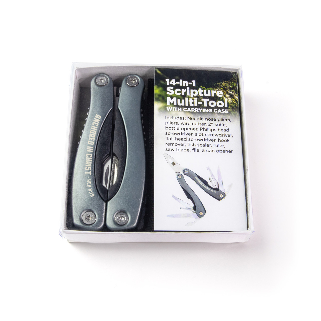 Multi-Tool 14-in-1 Gray - Anchored in Christ - Museum of the Bible Store