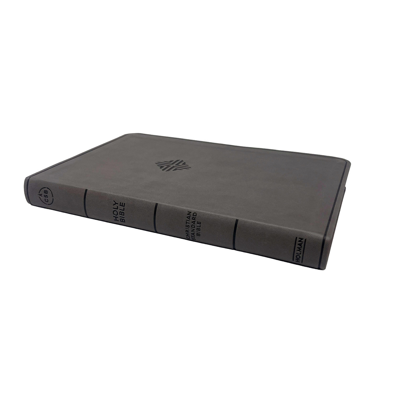 CSB Large Print Thinline Bible, Value Edition, Charcoal LeatherTouch ...