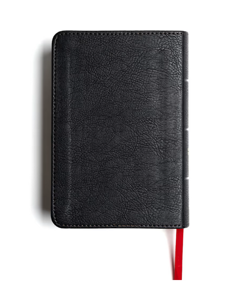 CSB Large Print Compact Reference Bible, Black Soft Imitation Leather ...