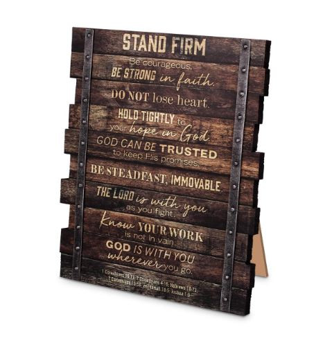 Tabletop Plaque Stand Firm - Museum of the Bible Store
