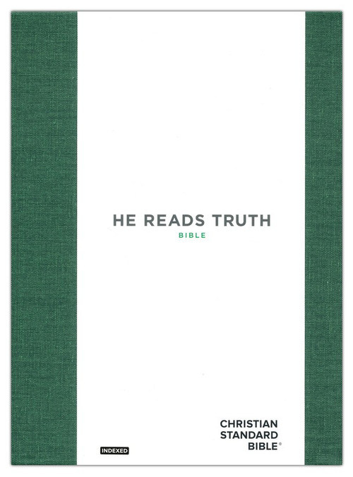 CSB He Reads Truth Bible, Green Cloth Over Board - Museum of the Bible ...