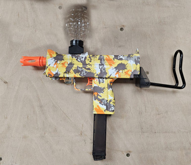 Gel Ball Blaster UZI With Built in Tracer in Yellow - GunRun.co.uk
