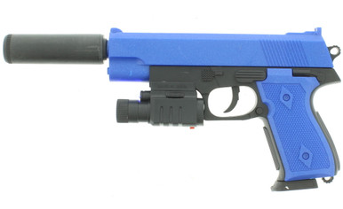 Vigor 239AS Spring Pistol inc Silencer, light & laser in Blue - GunRun ...