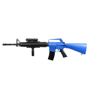 Well M16-A3 Spring Powered Rifle in Blue - GunRun.co.uk