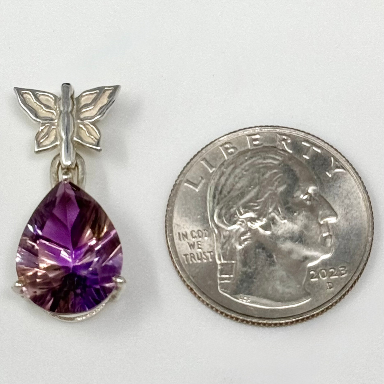 "Mariposa" Ametrine Pendant Set in Sterling Silver