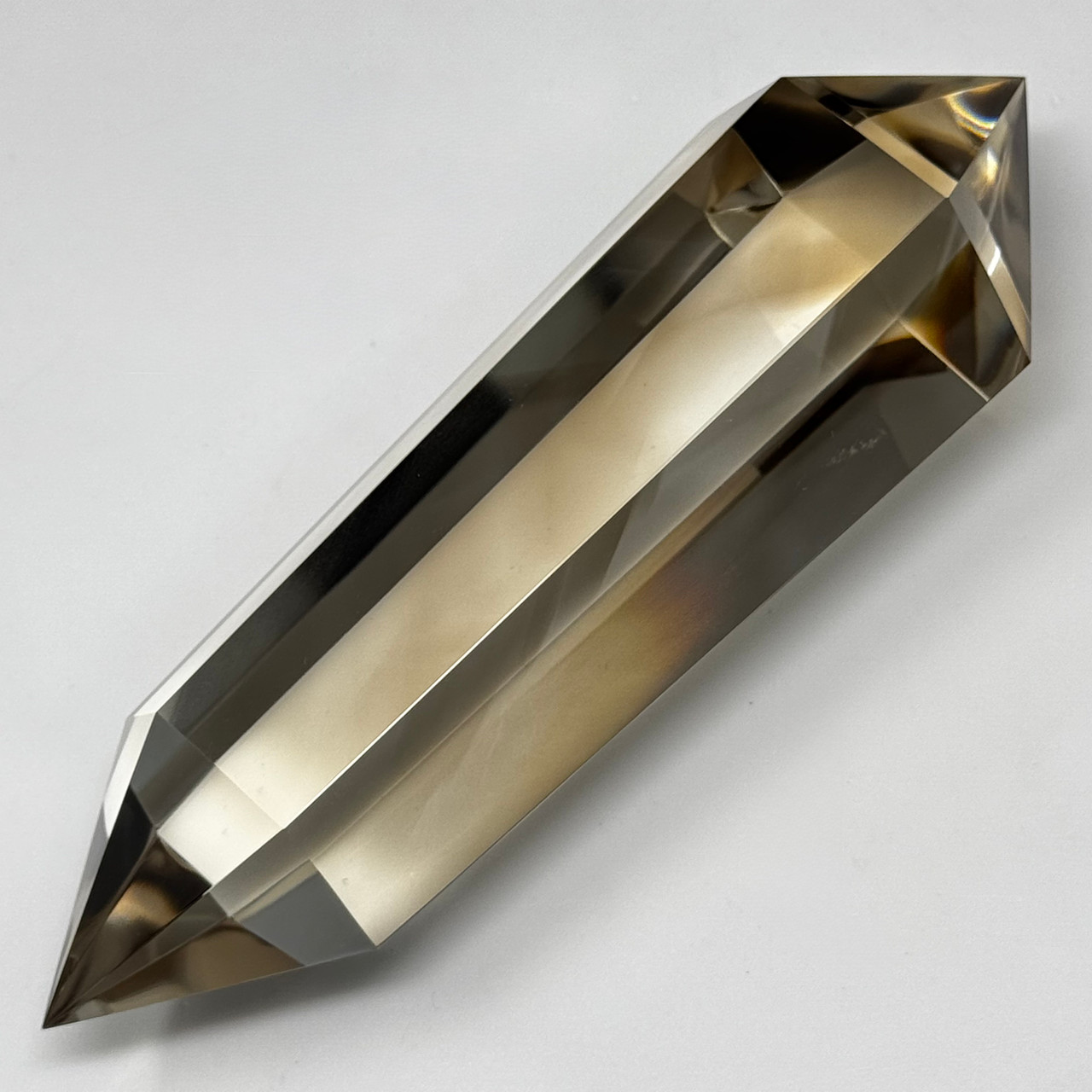 Vogel Crystal Wand in Smoky Quartz, 6 Facets - 561g