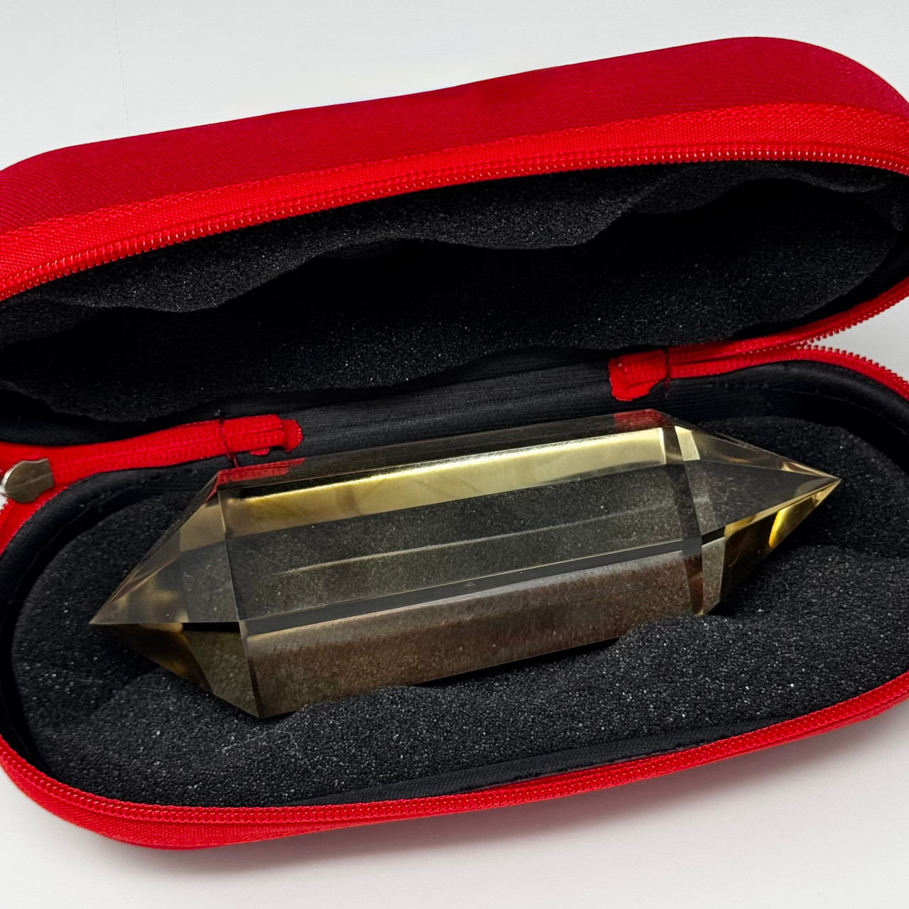 Magical!! Brazilian Citrine Vogel Crystal Wand 6 Facets - 224 Grams