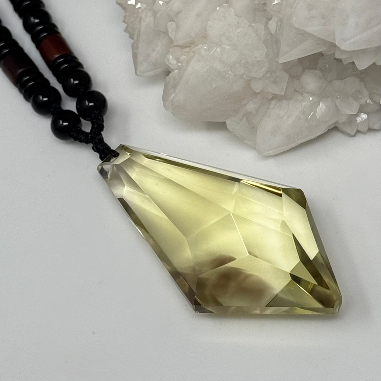 Extra Large Natural Brazilian Citrine Pendant