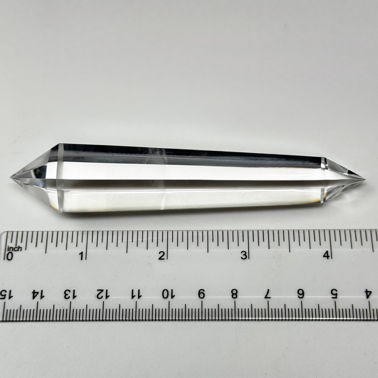 Vogel Wand with Phantom, Veils, and Floating Crystals - 6 Facets (72 Grams)