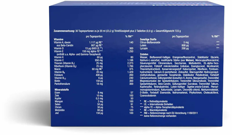 Orthomol Immun 免疫力綜合維生素 即飲小瓶 + 錠劑 30天份量
