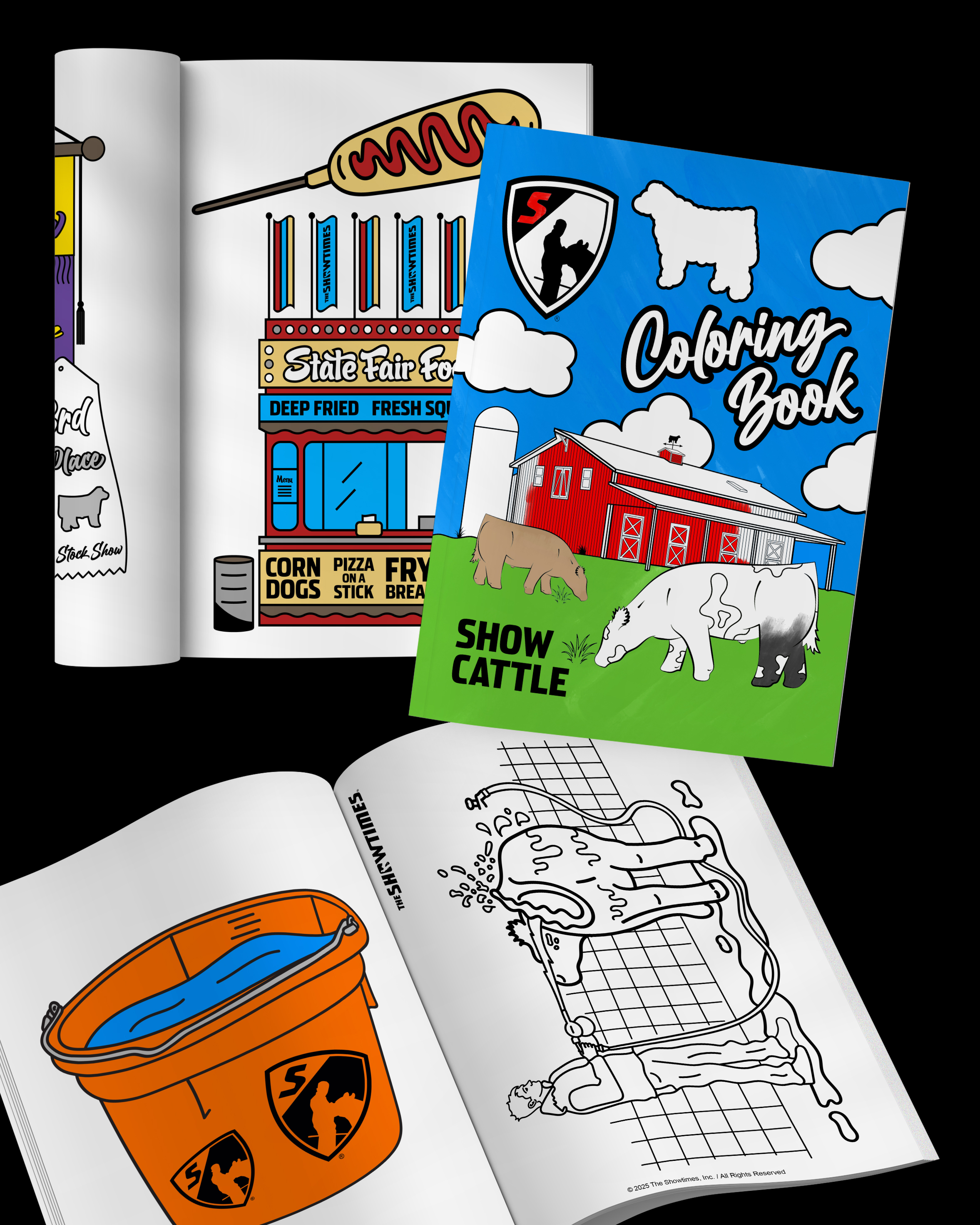 Show Cattle Coloring Book (1 for $15 or 2+ for $10/book)