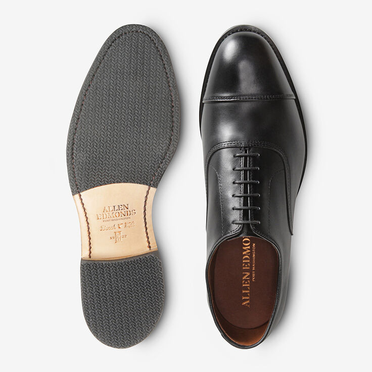 Allen Edmonds Men's Park Avenue with Combination Tap Sole in Black ...