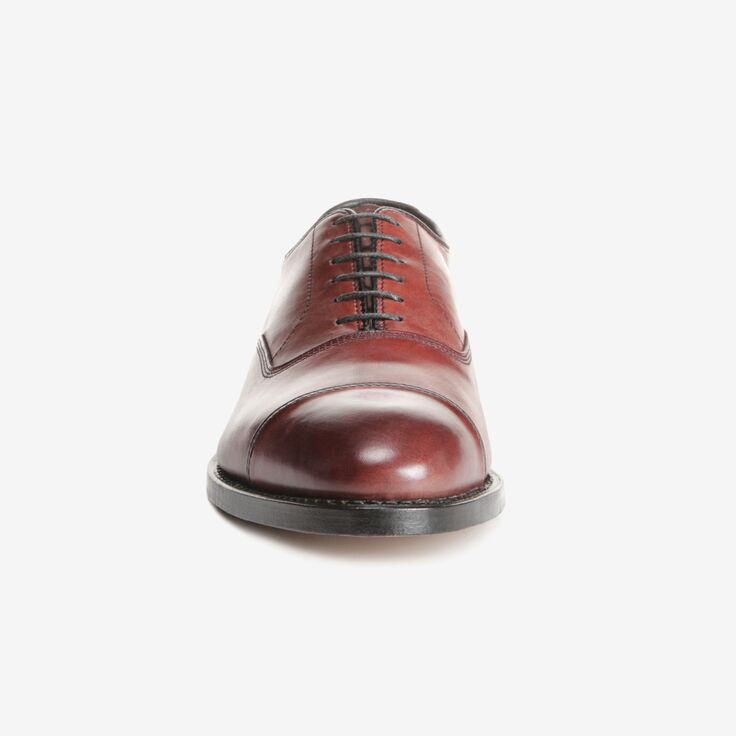 Allen Edmonds Men's Park Avenue Cap-Toe Oxford in Oxblood - Daniels Shoes