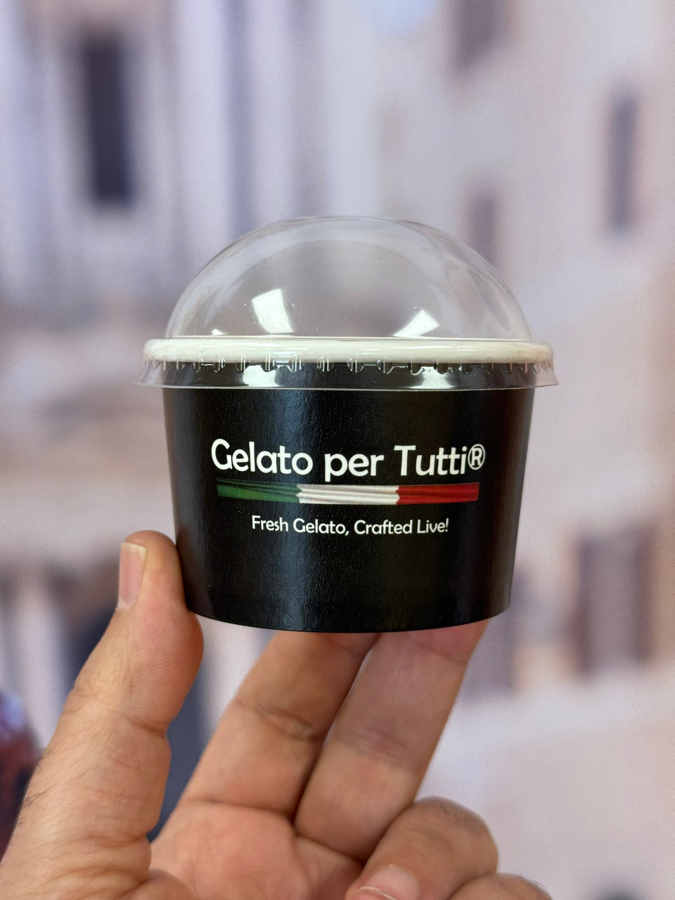 Savor Every Scoop with 4 oz. Black Paper Gelato Cups