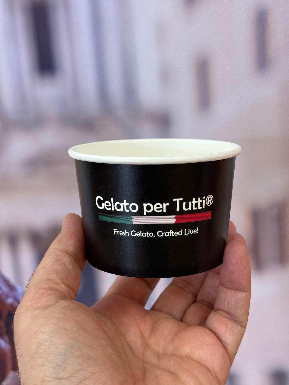 5 oz. Paper Gelato Cup - 1000 Case | Gelato Per Tutti