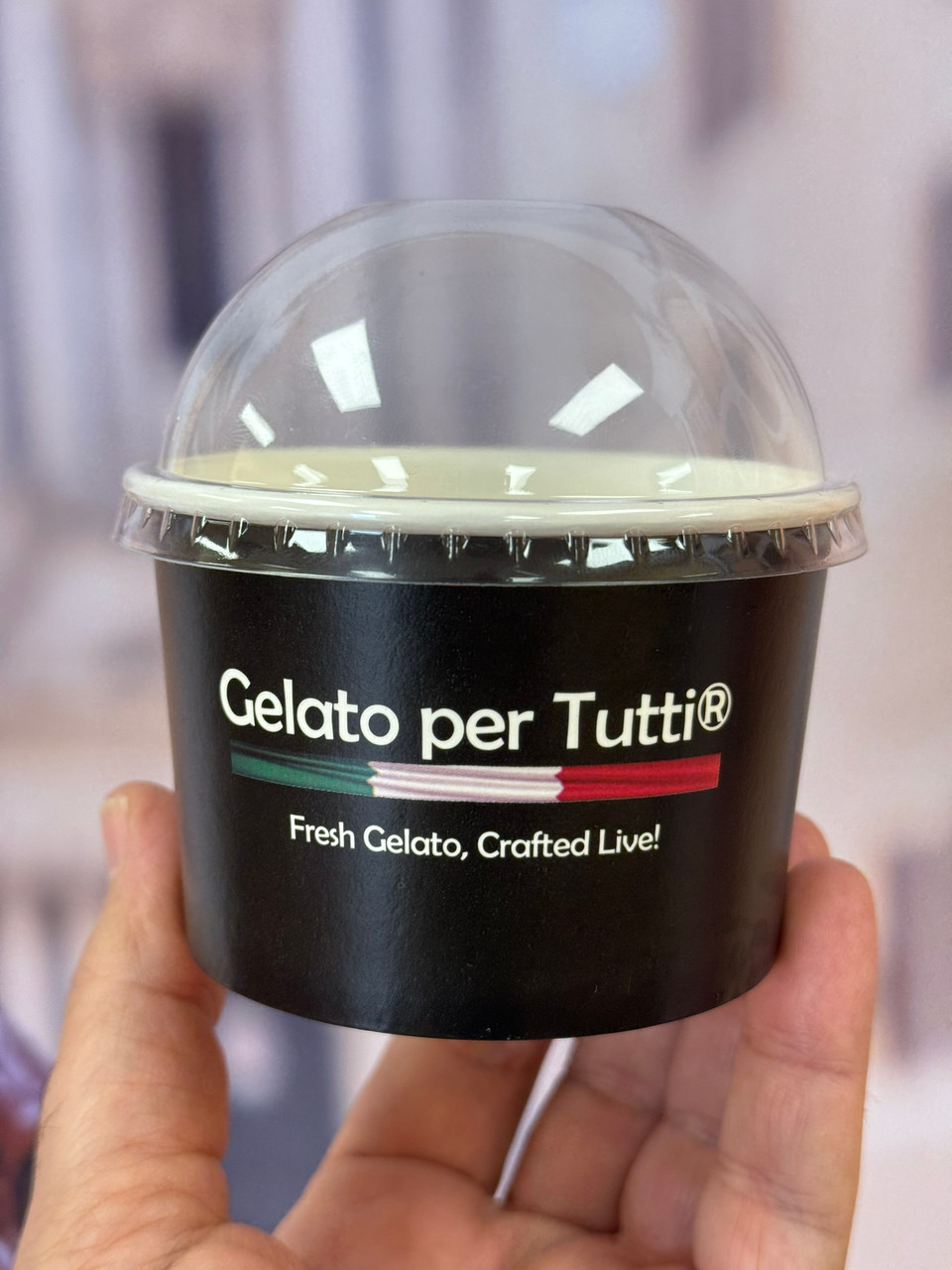 8 oz. Paper Gelato Cup - 1000 Case | Gelato Per Tutti