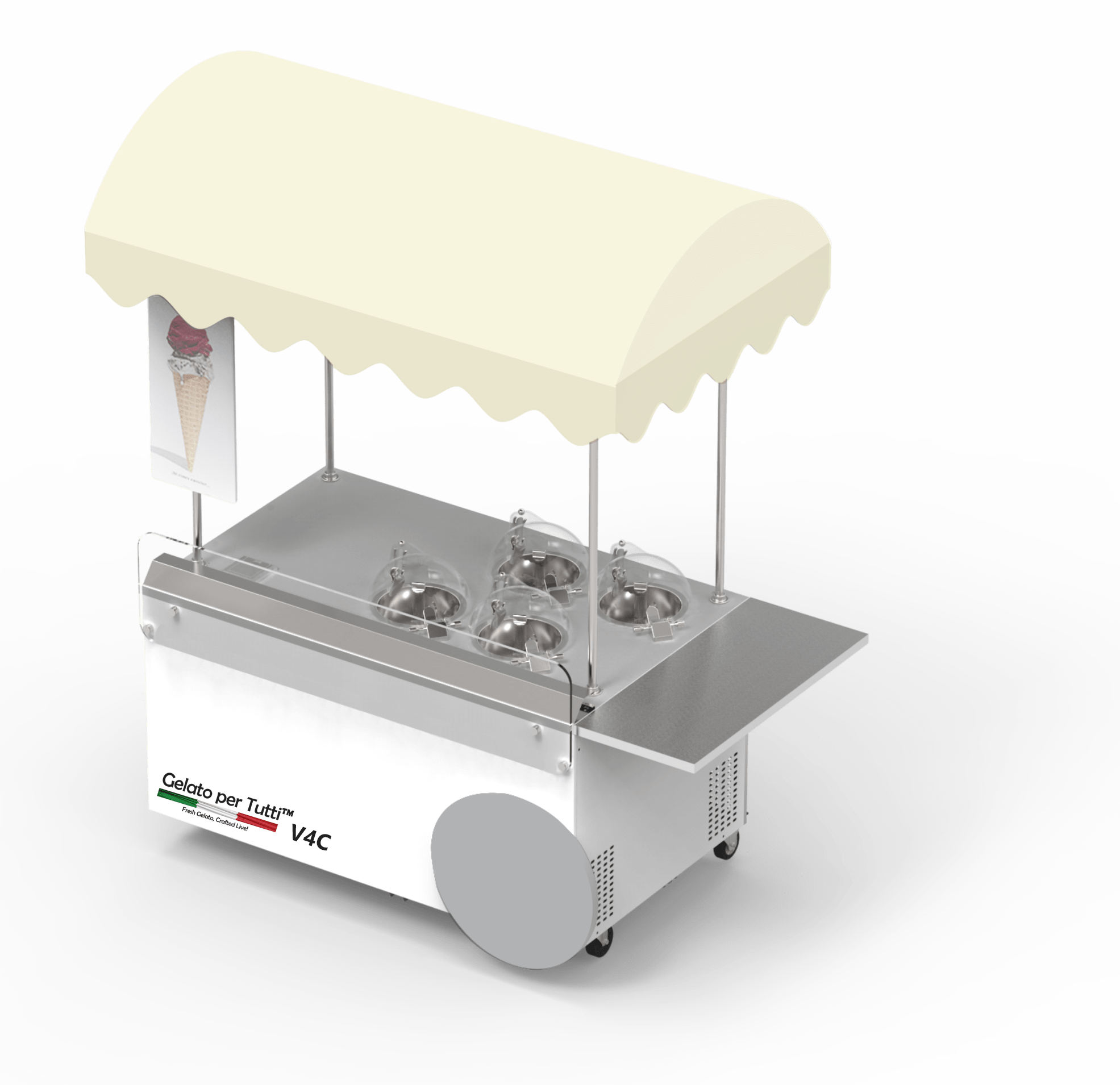 GPT V4 Gelato Mobile Cart | Gelato Per Tutti