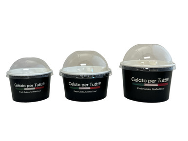 Round See -Through Plastic Lids for Gelato Cups