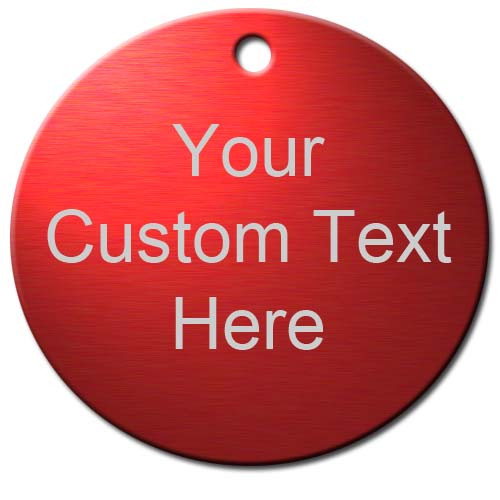 Shop for and Buy 1-1/4 Inch Round Aluminum Tag CUSTOM ENGRAVED at ...