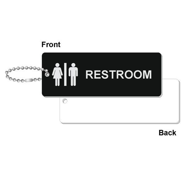 Shop for and Buy Restroom Standard Rectangle Engraved Key Tag at ...