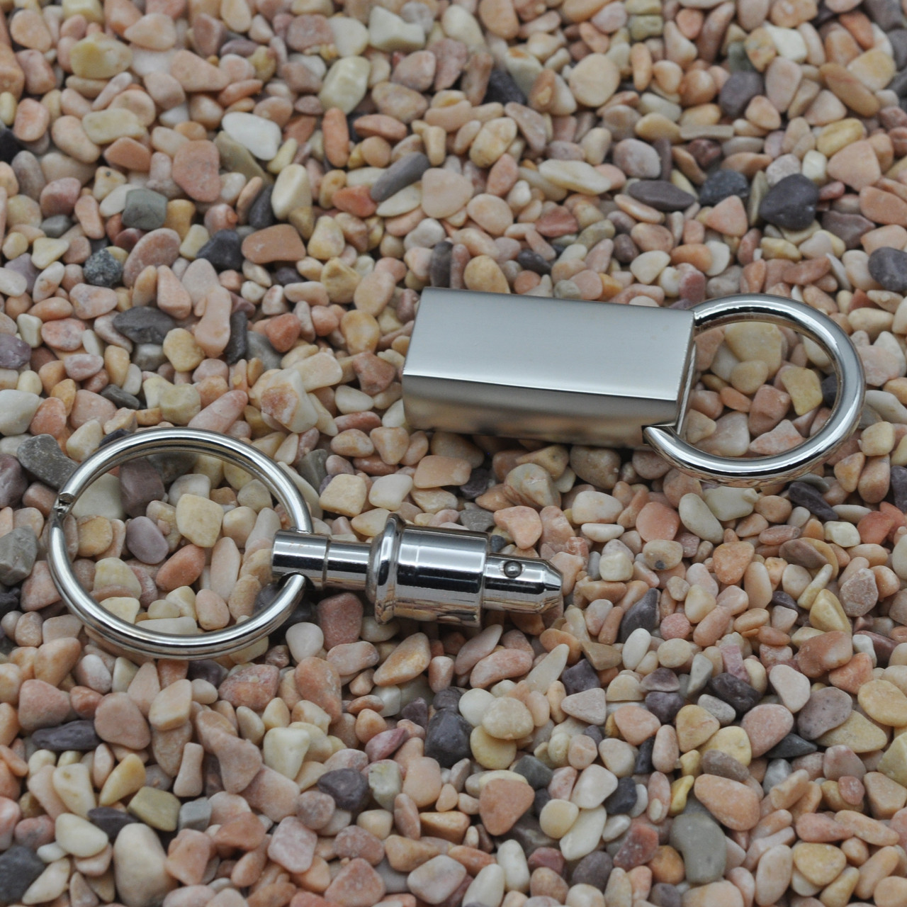 Shop for and Buy Deluxe Silver Valet Two Part Keychain at Keyring.com ...
