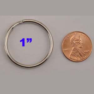 Shop for and Buy Split Key Ring 1 Inch Diameter Nickel Plated (China ...