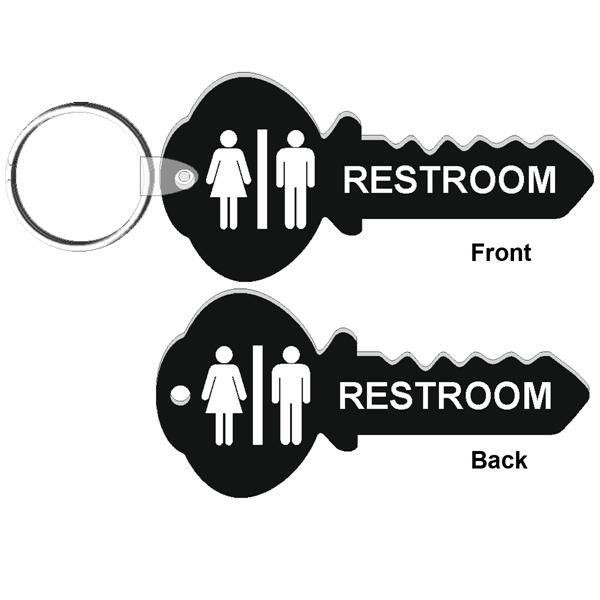 Shop for and Buy Restroom Key Shape Double Sided Engraved Keyring at ...
