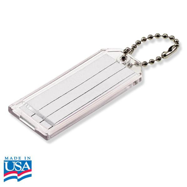 Shop for and Buy Extra Large Key Tag with Bead Chain at Keyring.com ...